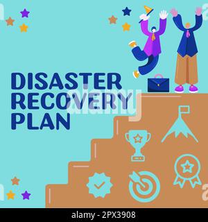 Hand writing sign Disaster Recovery Plan, Concept meaning having backup ...