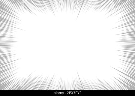 Cartoon line. Comic lines. Concentrated emphasis. Speed effect. Anime ...