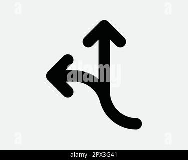 Black and white vector illustration of a route map with location ...