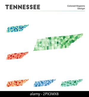 Tennessee map. Borders of Tennessee for your infographic. Vector us ...