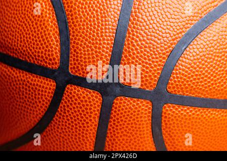 Orange basketball texture skin close up Stock Photo - Alamy