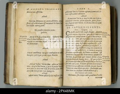 Weather-beaten journal. An antique book with its pages on display Stock ...