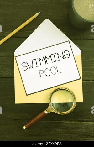 Handwriting text Swimming Pool, Internet Concept Structure designed to ...