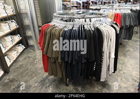American Worker outfitters in Las Vegas Stock Photo - Alamy
