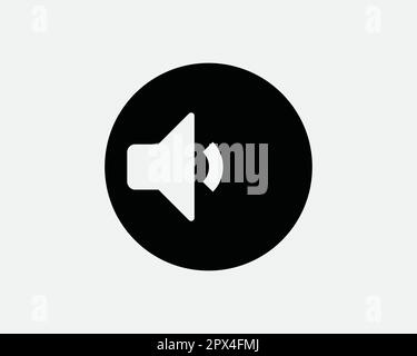 volume, sound icon sign. Round symbol on bright colourful buttons ...