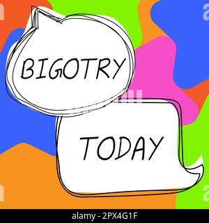 Conceptual display Bigotry, Concept meaning obstinate or intolerant ...