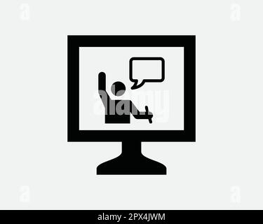 Online education icon vector. Virtual learning, student, Mobile phone ...