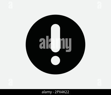 Round Error Icon. Notice Warning Problem Exclamation Point Symbol ...