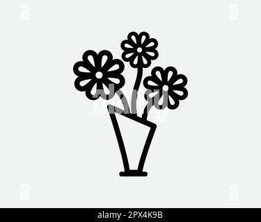 Flower bouquet Simple vector icon. Illustration symbol design template ...