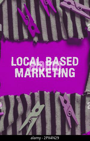 Text sign showing Location Based. Conceptual photo Mobile marketing to ...