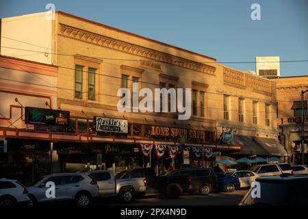 Prescott, Arizona, USA - January 9, 2022: Sunset light shines on ...