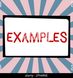 Conceptual display Examples, Concept meaning photo Sample Model to ...