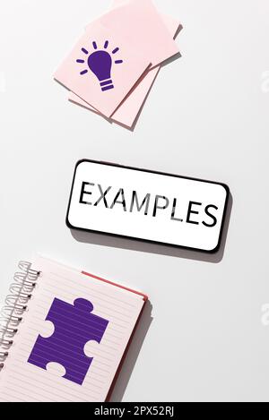 Conceptual display Examples. Business concept photo Sample Model to ...