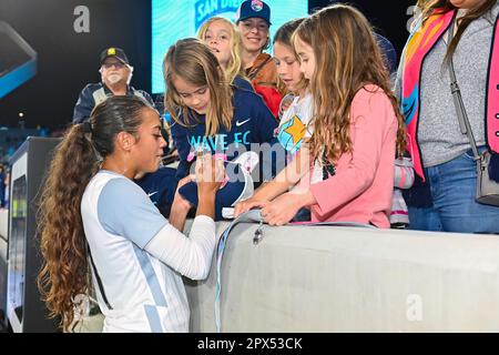 Orlando Pride forward Ally Watt follows a play during an NWSL soccer ...