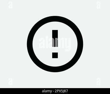 Attention Round Icon. Exclamation Mark Point Caution Alert Warning ...