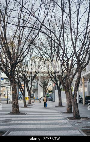 A sidewalk in downtown of Seoul Stock Photo - Alamy