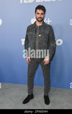 Stephen Manas arrives at "Ted Lasso" Day on Monday, May 1, 2023, at ...