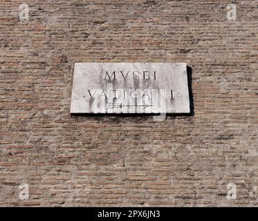 SIGN OF VATICAN MUSEUMS Stock Photo - Alamy