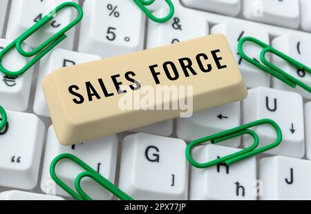 Text caption presenting Sales Force. Business overview they are ...