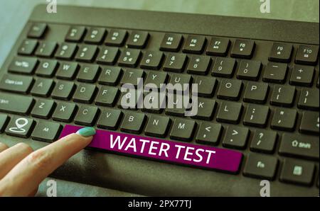 Conceptual display Water Test, Internet Concept Sampling of various ...