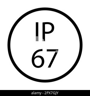 IP67 ip67 standard waterproof icon vector for graphic design, logo ...
