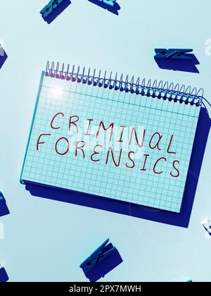 Conceptual display Criminal Forensics, Word Written on Federal Offense ...