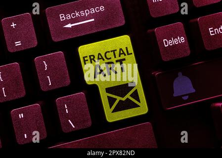 Conceptual display Fractal Art. Concept meaning the place or section of ...