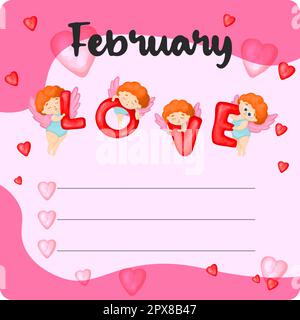 February monthly planner, weekly planner, habit tracker template and ...