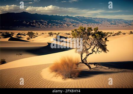Sand Dunes Death Valley stock photo Barren, California, Death Valley ...
