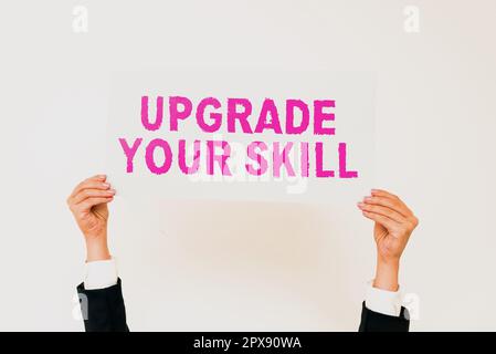 Writing displaying text Upgrade Your Skill, Business overview Expand ...