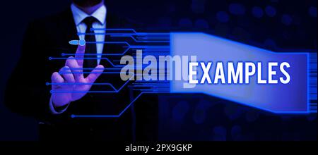 Conceptual caption Examples, Business showcase photo Sample Model to ...