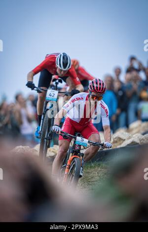 Bartłomiej Wawak participating in the Mountain Bike at the 2022 Munich ...
