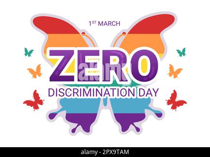 Zero Discrimination Day Illustration with Different People and ...