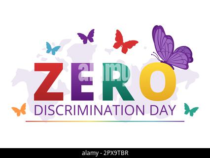 Zero Discrimination Day Illustration with Different People and ...