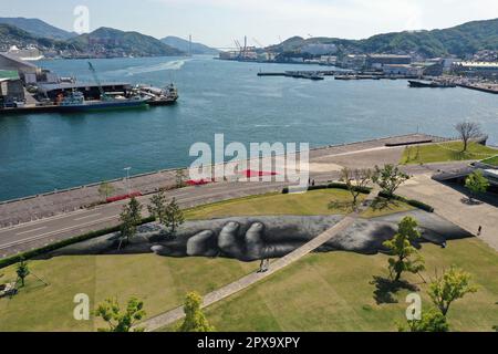 A giant geoglyph under the theme "Inheritance to the next generation ...