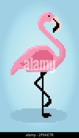 Cute adorable pink Flamingo cartoon illustration Stock Vector Image ...
