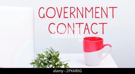 Conceptual display Government Contact. Business concept debt security ...