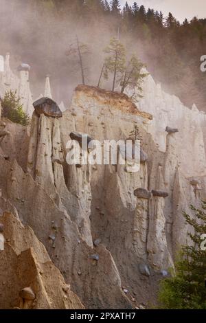 Earth pyramids of Platten (Erdpyramiden - Piramidi di Plata) near ...