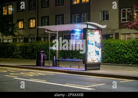 Bus stop board. Outdoor advertising Stock Photo - Alamy