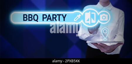 Writing displaying text Bbq Party. Conceptual photo usually done ...