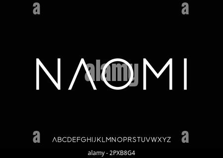 Vector modern sans serif chic font, uppercase letter set, alphabet, typography Stock Vector ...