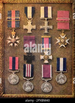 British Military decorations: left to right, Distinguished Service ...