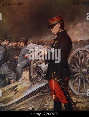 Joseph Gallieni (1849-1916), French First World War general, 1917 ...
