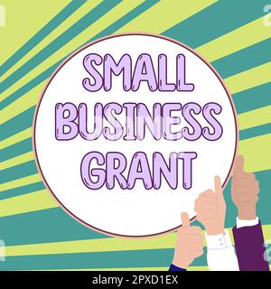 Conceptual caption Business Grant. Business overview Working strategies ...