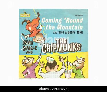 Chipmunks - 1960 04 B - Vintage 45 R.P.M Music Vinyl Record Stock Photo ...