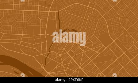 Niamey map, capital city of Niger. Municipal administrative area map ...