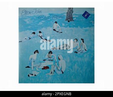 Elton John - Blue Moves - Vintage vinyl album cover Stock Photo - Alamy
