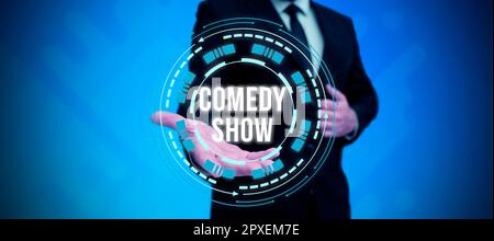 Conceptual caption Comedy Show, Internet Concept Funny program Humorous ...