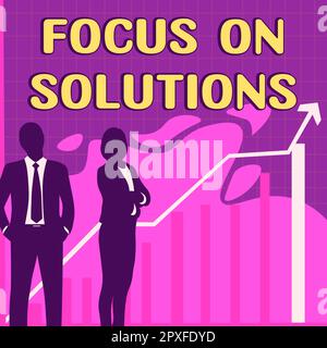 Text sign showing Focus On Results. Conceptual photo concentration on ...