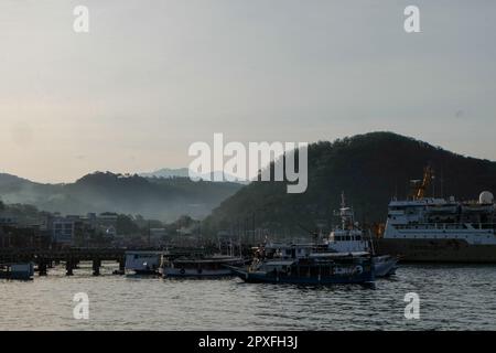 The atmosphere around the Waters and Port of Labuan Bajo, one of the ...